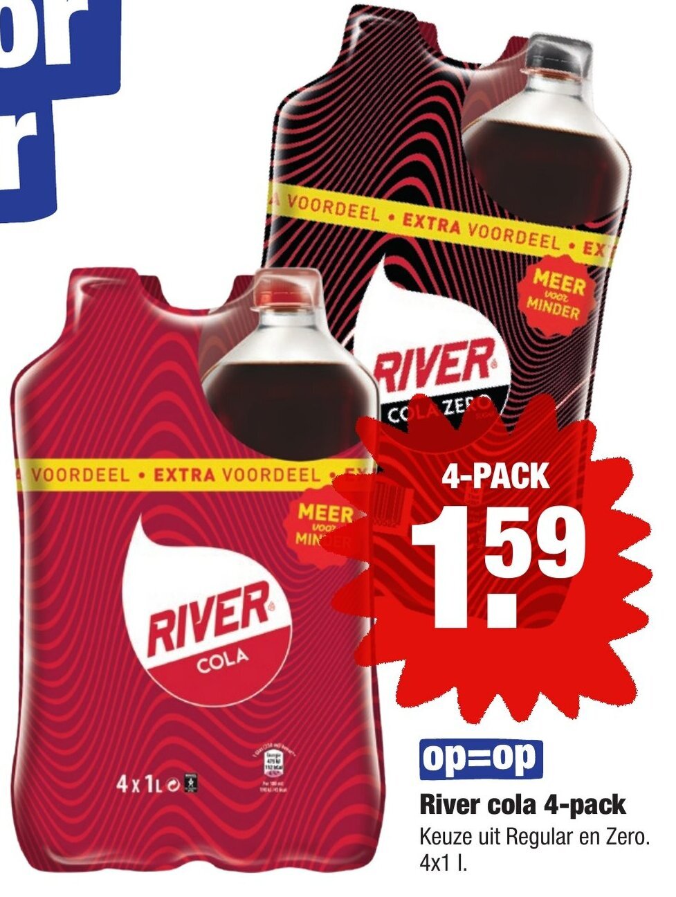 River cola 4*1L aanbieding bij ALDI