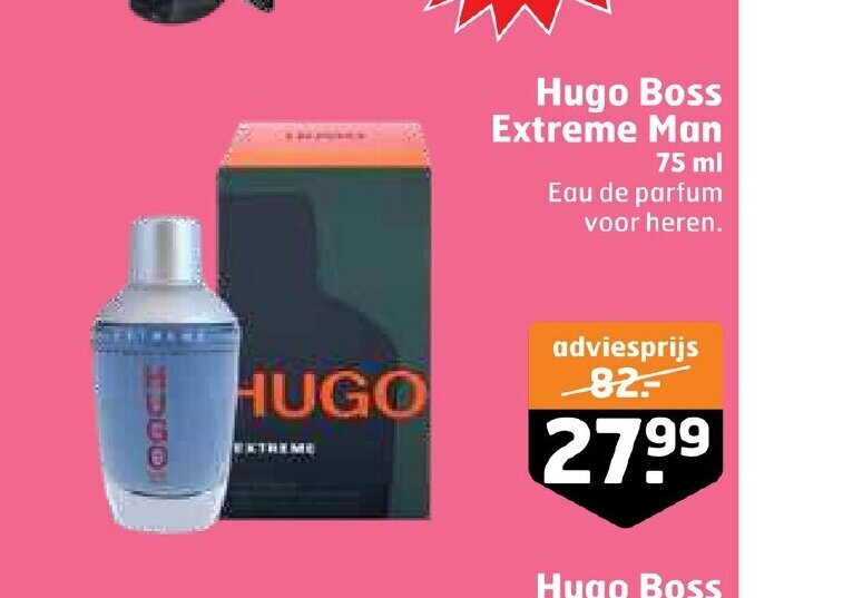 Hugo Boss Extreme Man 75 ml aanbieding bij Trekpleister