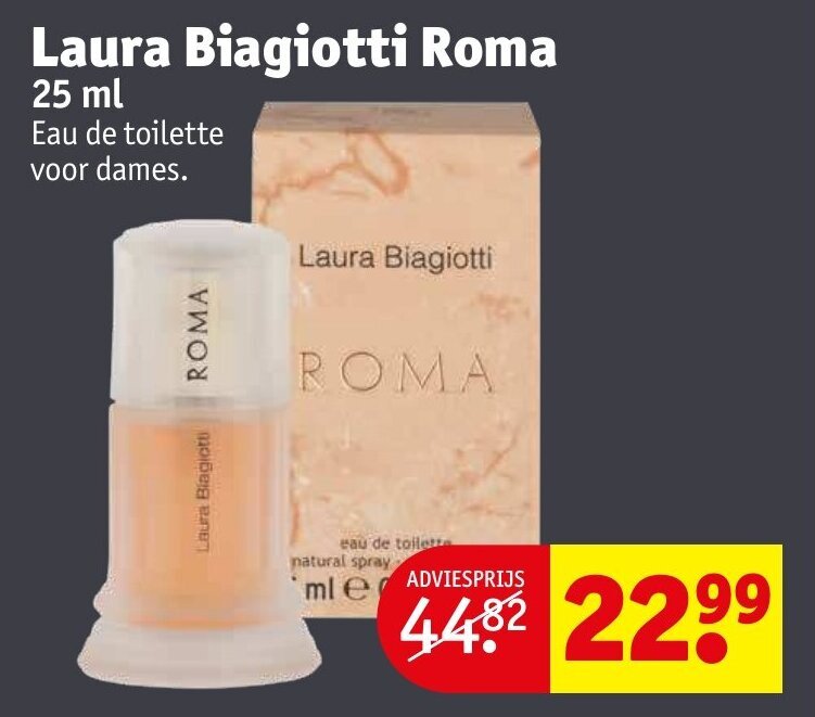 Laura Biagiotti Roma 25 ml aanbieding bij Kruidvat