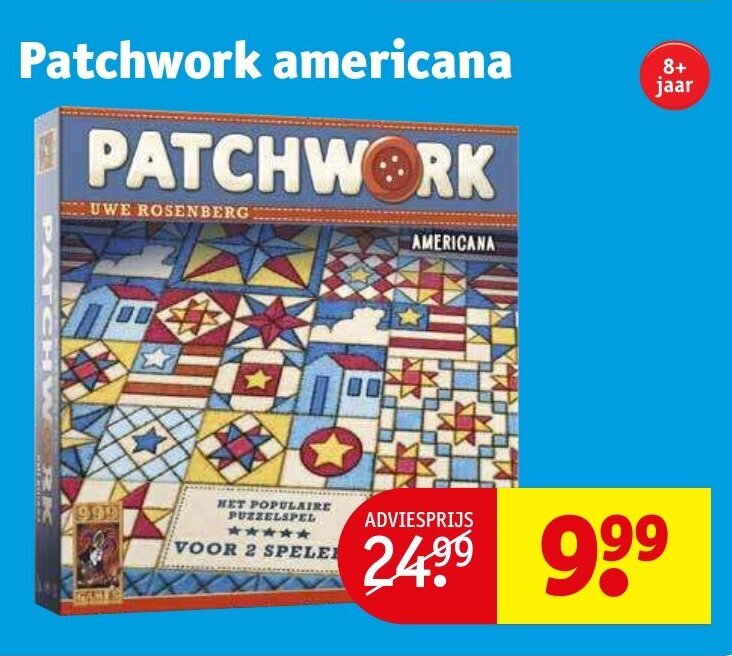 Patchwork americana aanbieding bij Kruidvat