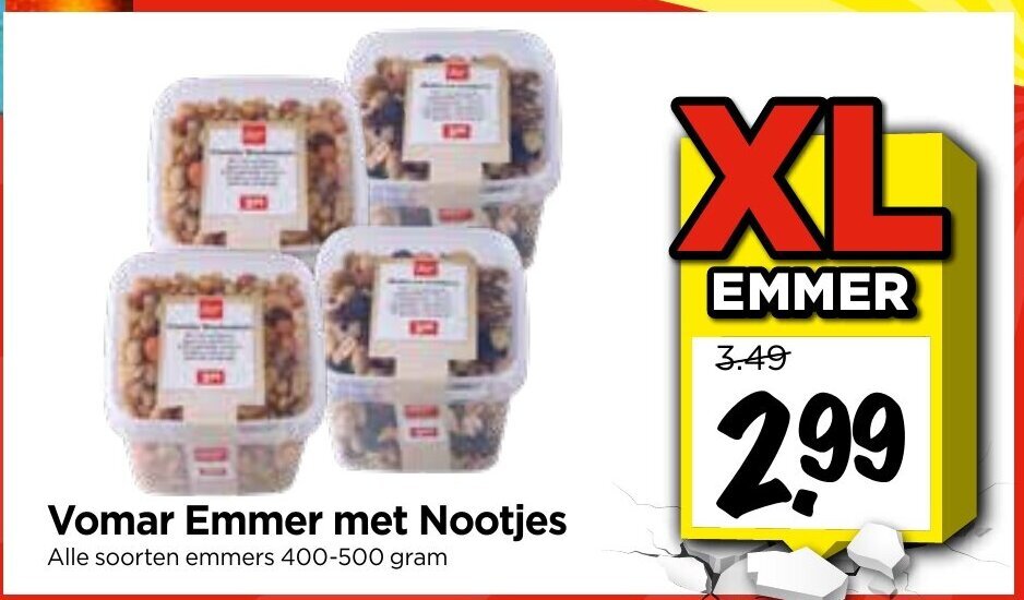 Vomar Emmer met Nootjes aanbieding bij Vomar Voordeelmarkt