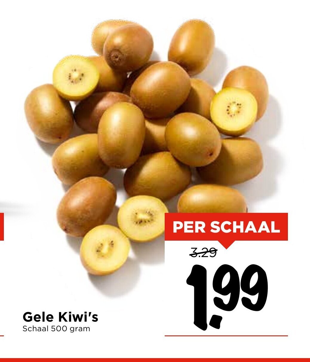 Gele Kiwi's 500 gram aanbieding bij Vomar