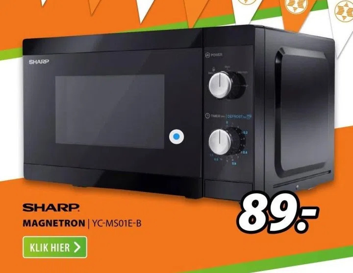 Sharp. magnetron aanbieding bij Expert