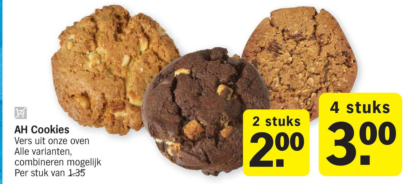 AH Cookies aanbieding bij Albert Heijn