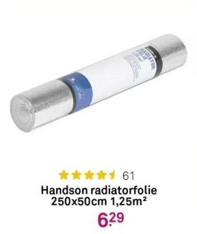 Handson radiatorfolie 250x50cm 1,25m² aanbieding bij Karwei