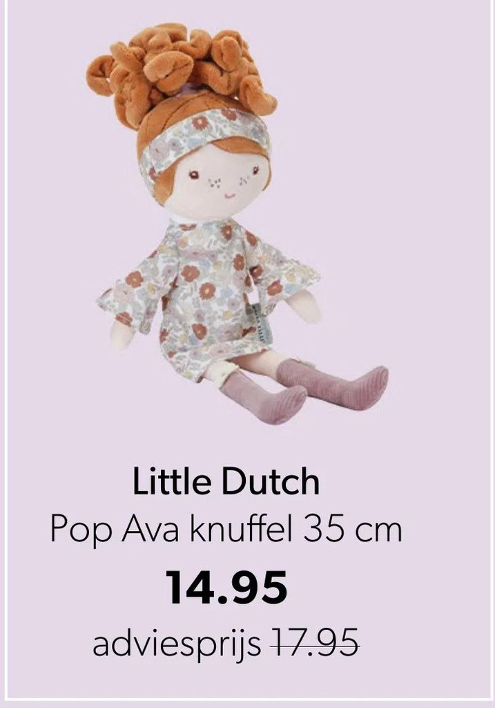 Little dutch pop ava knuffel 35 cm aanbieding bij Wehkamp
