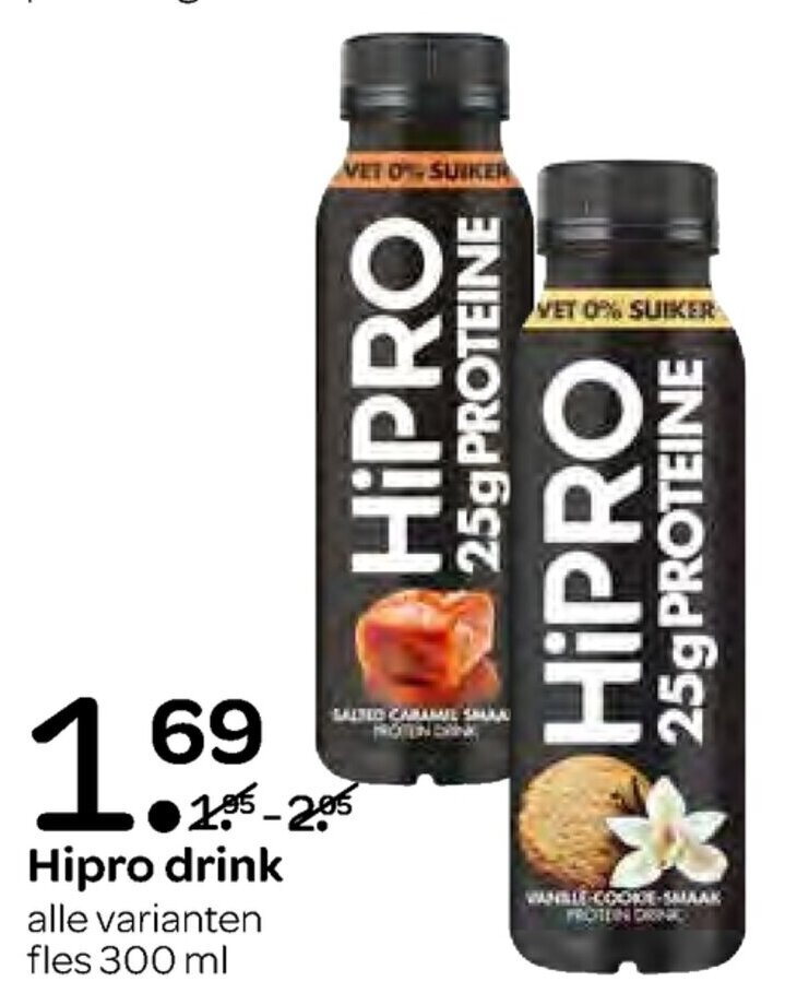 Hipro drink 300ML aanbieding bij Spar