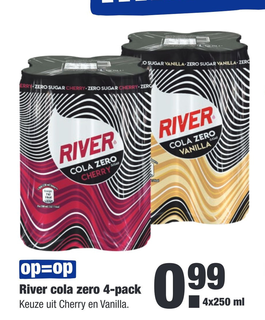 River cola zero 4-pack aanbieding bij ALDI
