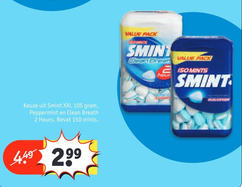 Smint aanbieding bij Kruidvat