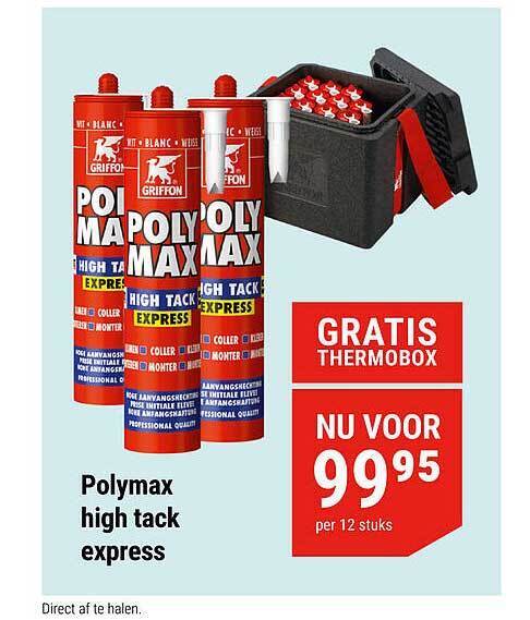 Polymax high tack express aanbieding bij Pontmeyer