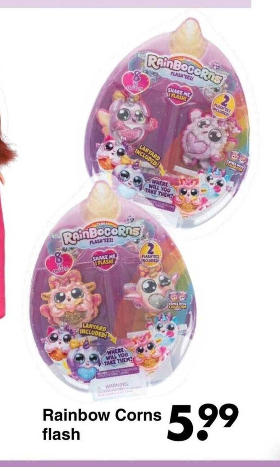 Rainbow Corns flash aanbieding bij Wibra