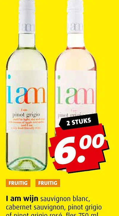 I am wijn aanbieding bij Boni