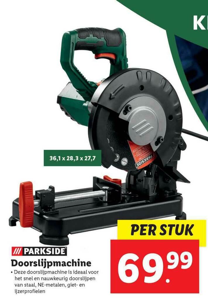 Parkside doorslijpmachine aanbieding bij Lidl