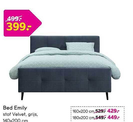 Bed emily aanbieding bij Leen Bakker