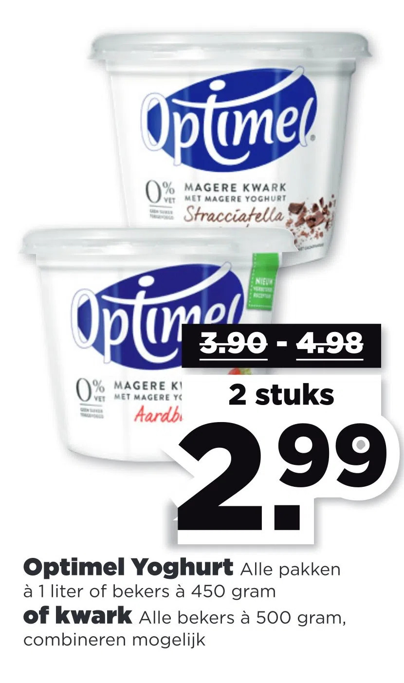 Optimel yoghurt aanbieding bij PLUS
