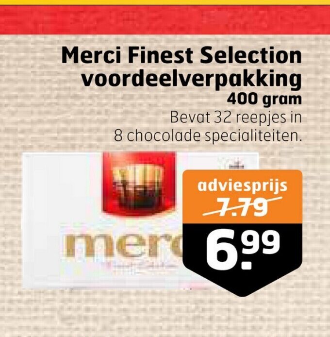 Merci Finest Selection voordeelverpakking 400 gram aanbieding bij ...