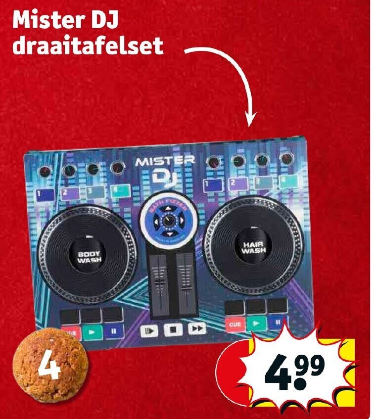 Mister DJ draaitafelset aanbieding bij Kruidvat