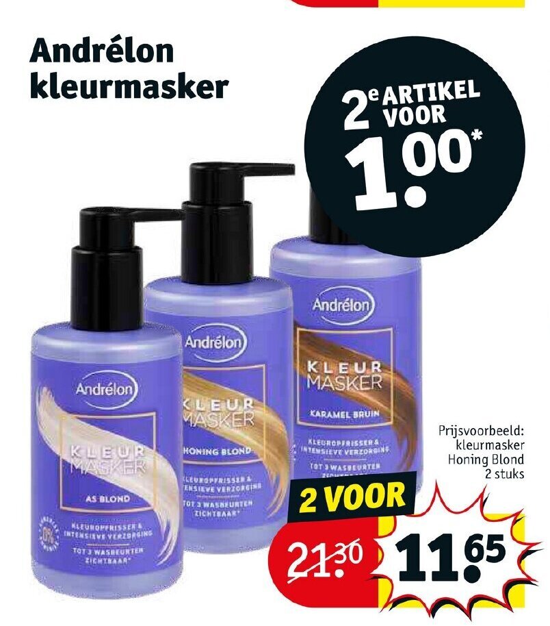 Andrelon kleurmasker aanbieding bij Kruidvat