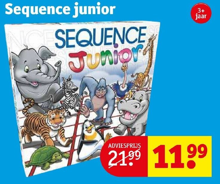 Sequence junior aanbieding bij Kruidvat