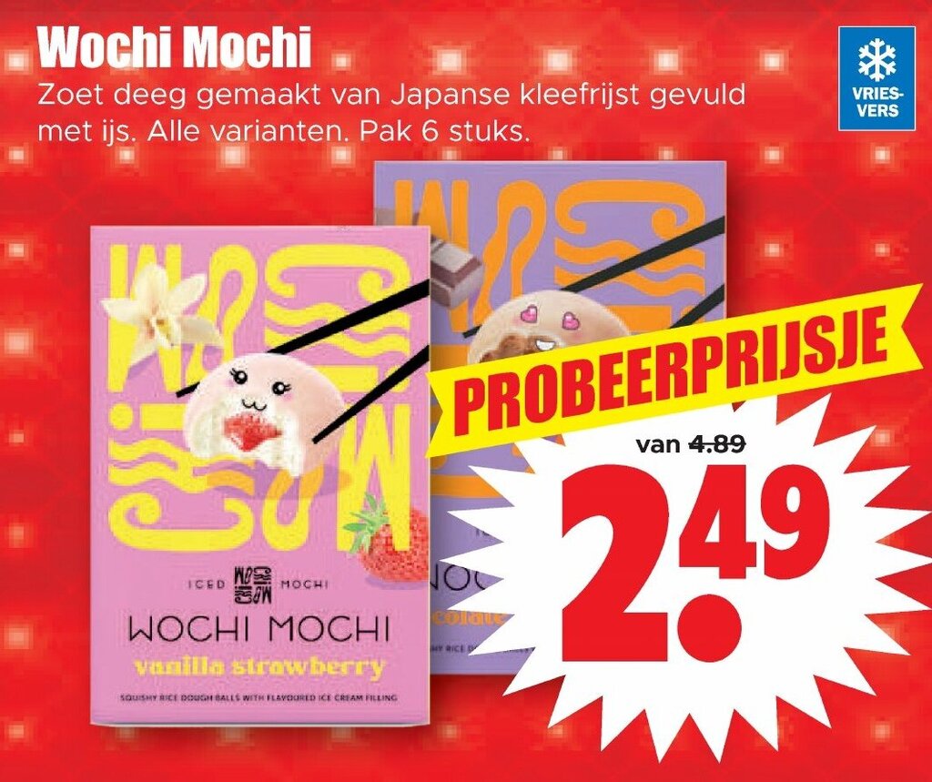 Wochi Mochi 6 stuks aanbieding bij Dirk