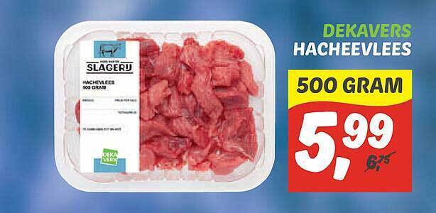 Dekavers hacheevlees aanbieding bij Dekamarkt