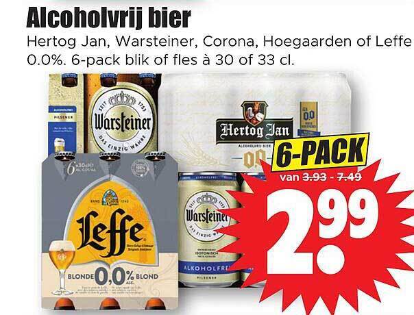 Alcoholvrij bier aanbieding bij Dirk