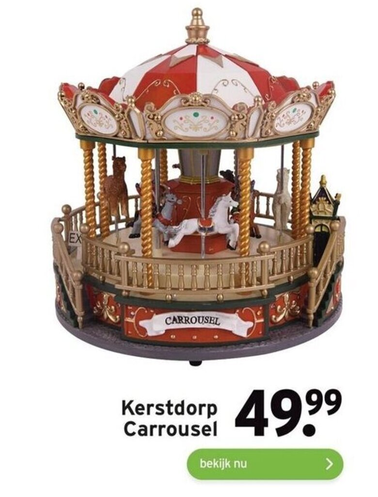 Kerstdorp Carrousel aanbieding bij GAMMA