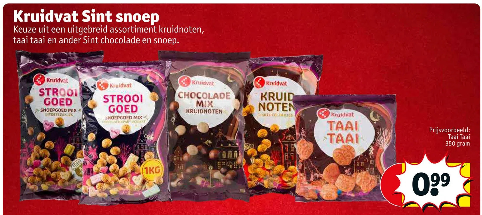Kruidvat sint snoep aanbieding bij Kruidvat
