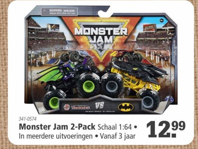 Monster Jam 2-Pack aanbieding bij Marskramer