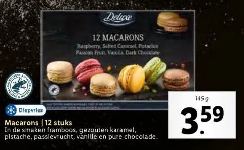 Macarons | 12 stuks aanbieding bij Lidl