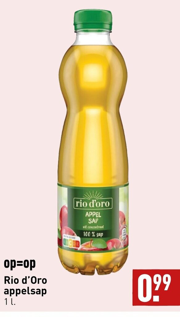 Rio d'Oro appelsap 1 liter aanbieding bij ALDI