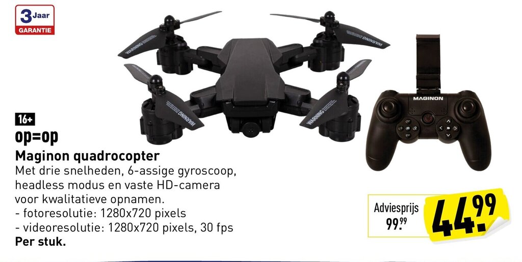 Maginon quadrocopter aanbieding bij ALDI