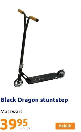 Black dragon stuntstep aanbieding bij Action