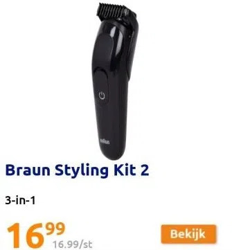 Braun styling kit 2 aanbieding bij Action