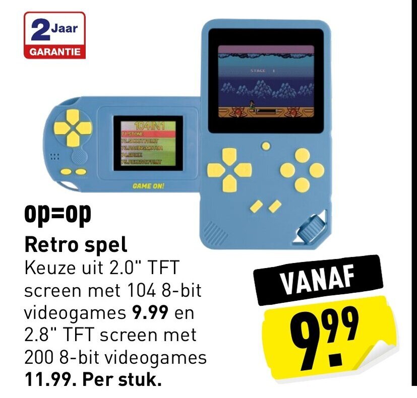 Retro spel aanbieding bij ALDI