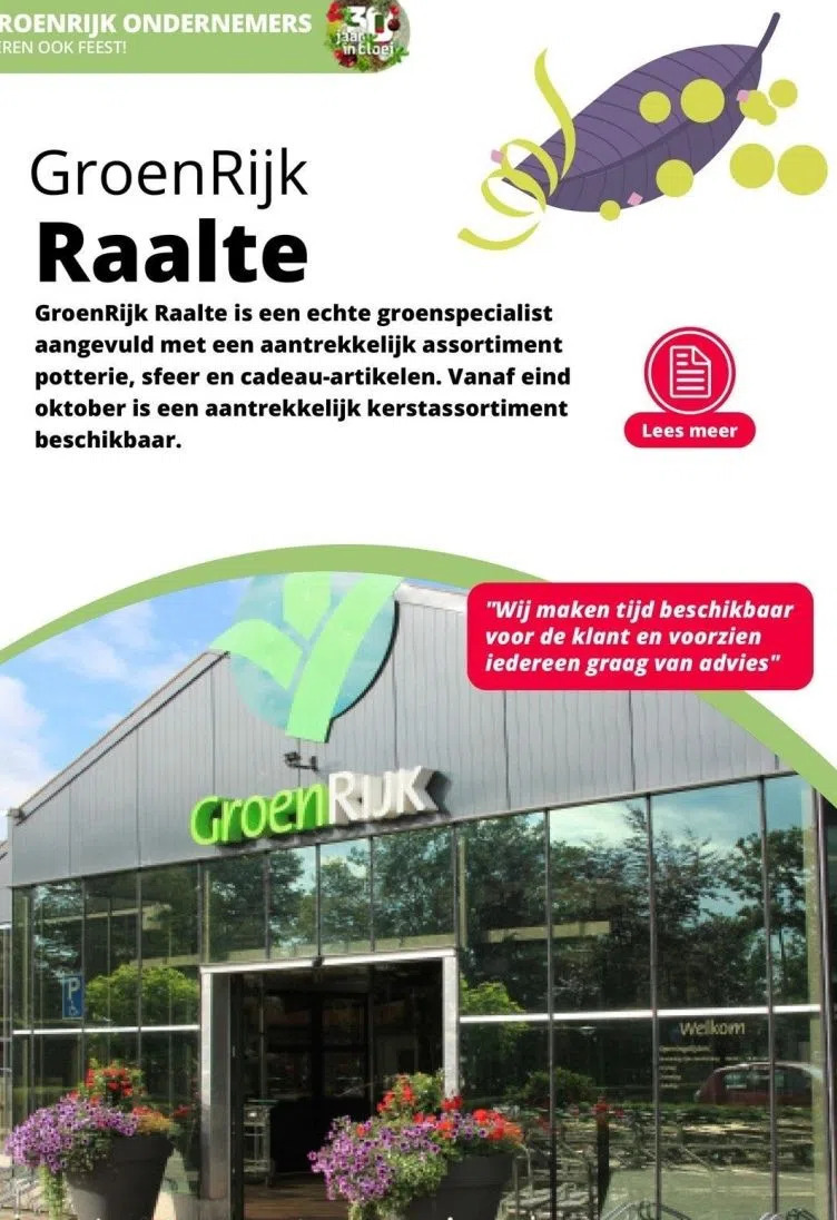 Groen rijk raalte aanbieding bij GroenRijk