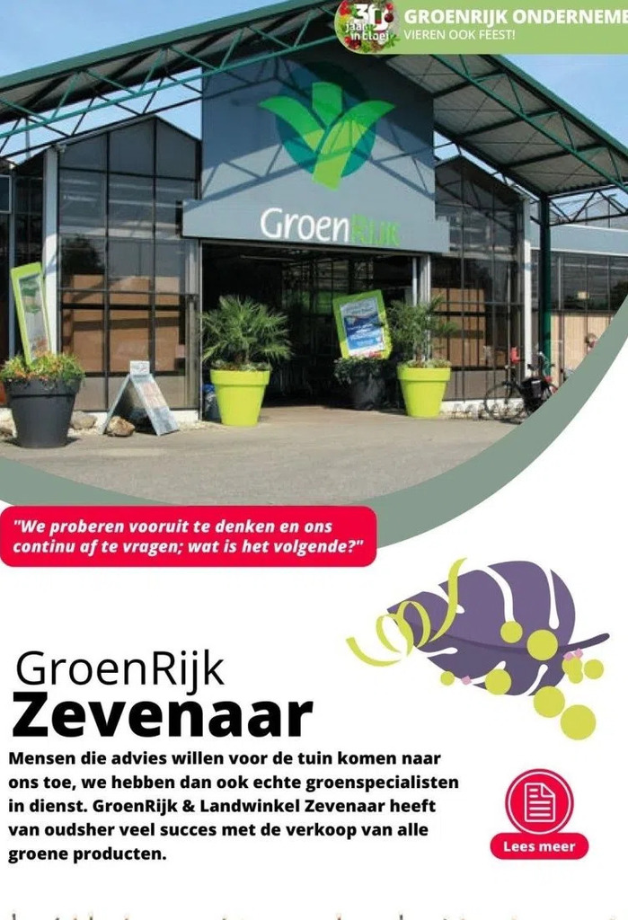 Groenrijk zevenaar aanbieding bij GroenRijk