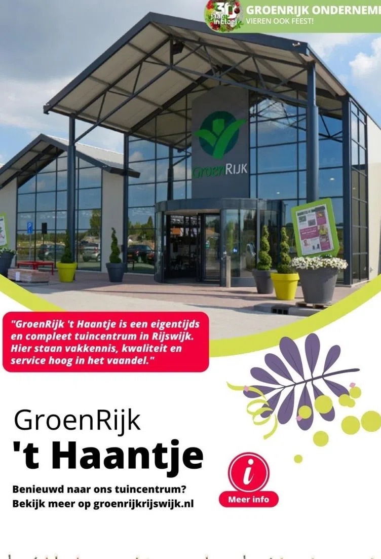 Groenrijk 't haantje aanbieding bij GroenRijk