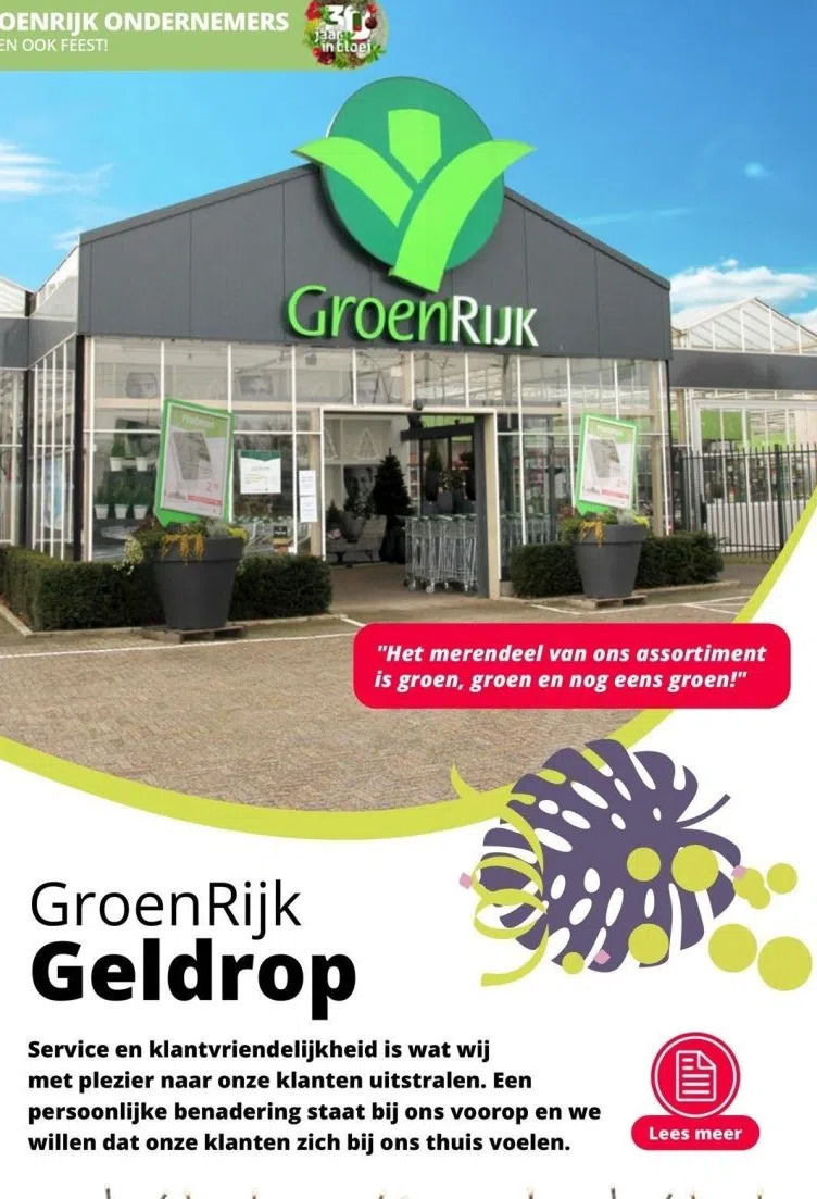 Groenrijk geldrop aanbieding bij GroenRijk