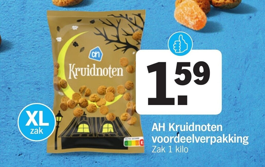 Ah kruidnoten voordeelverpakking aanbieding bij Albert Heijn