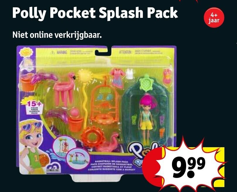 Polly Pocket Splash Pack aanbieding bij Kruidvat