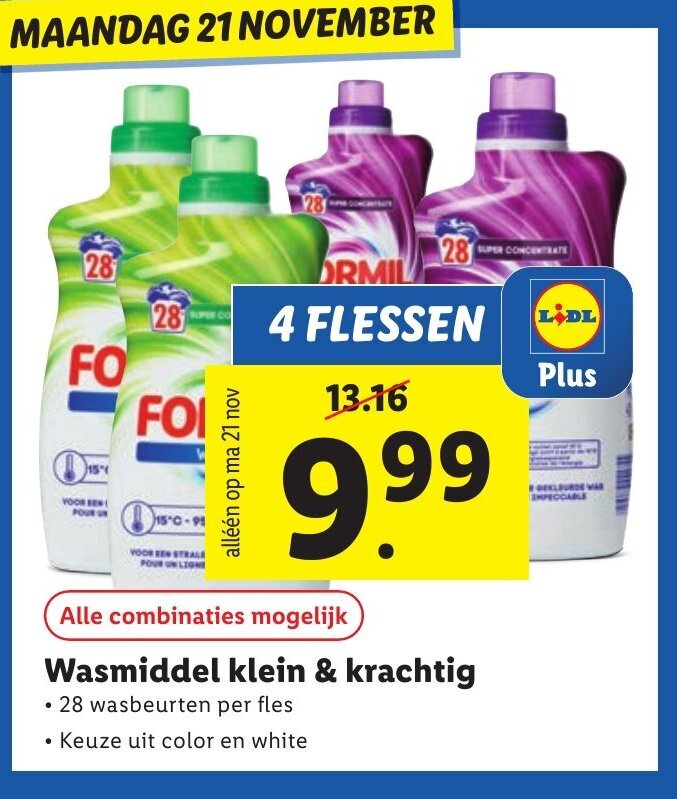 Wasmiddel klein & krachtig aanbieding bij Lidl