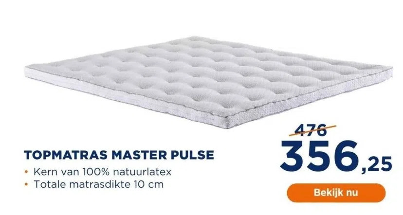 Topmatras master pulse aanbieding bij TotaalBED