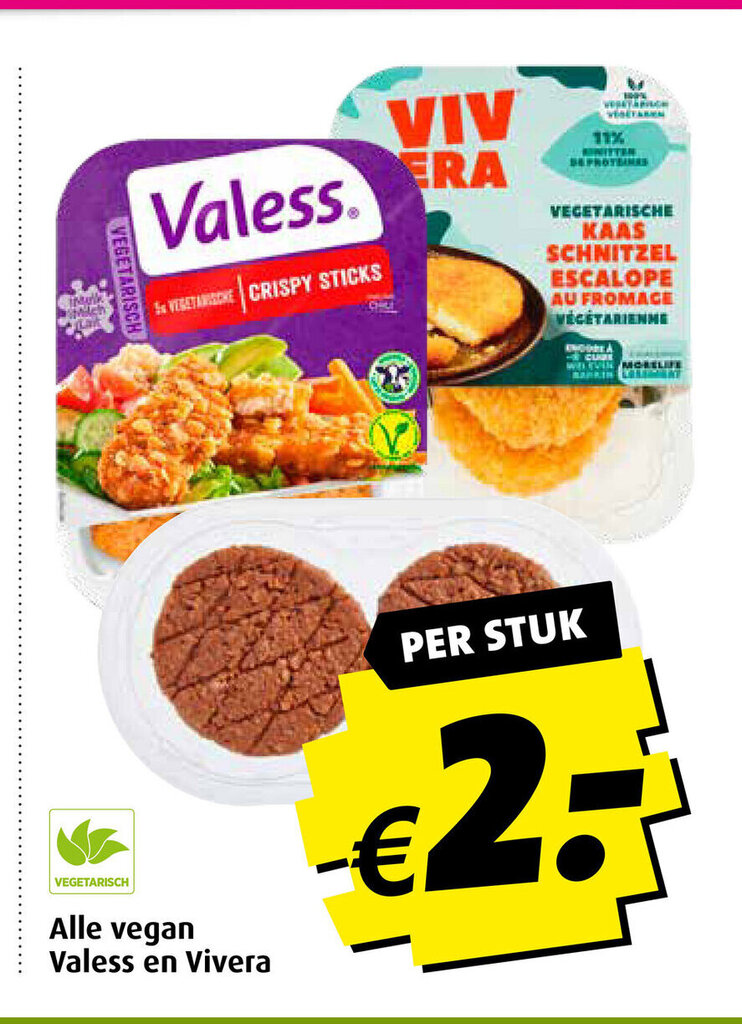 Alle vegan Valess en Vivera aanbieding bij Boni