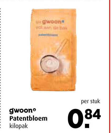 Gwoon patentbloem aanbieding bij Boni