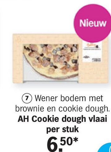 AH Cookie dough vlaai aanbieding bij Albert Heijn