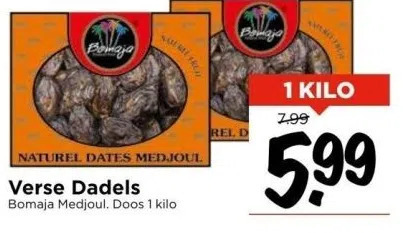 Verse dadels aanbieding bij Vomar Voordeelmarkt