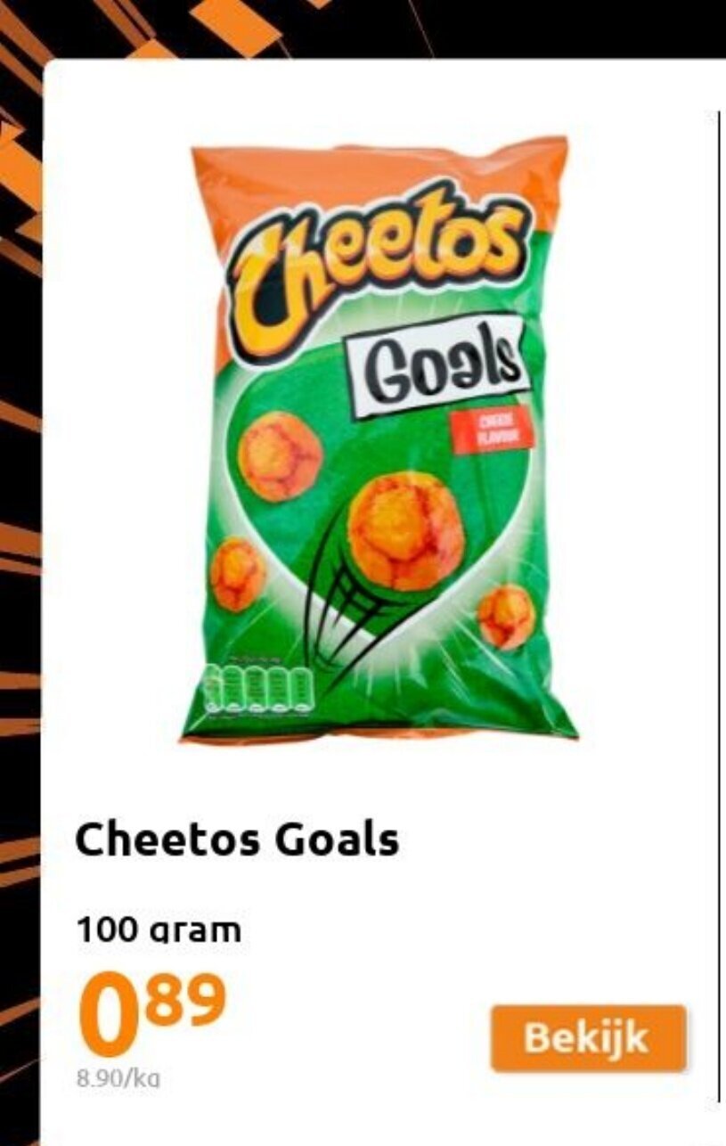 Cheetos Goals 100 gram aanbieding bij Action