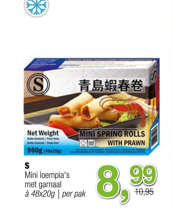 S mini loempia's met garnaal aanbieding bij Amazing Oriëntal