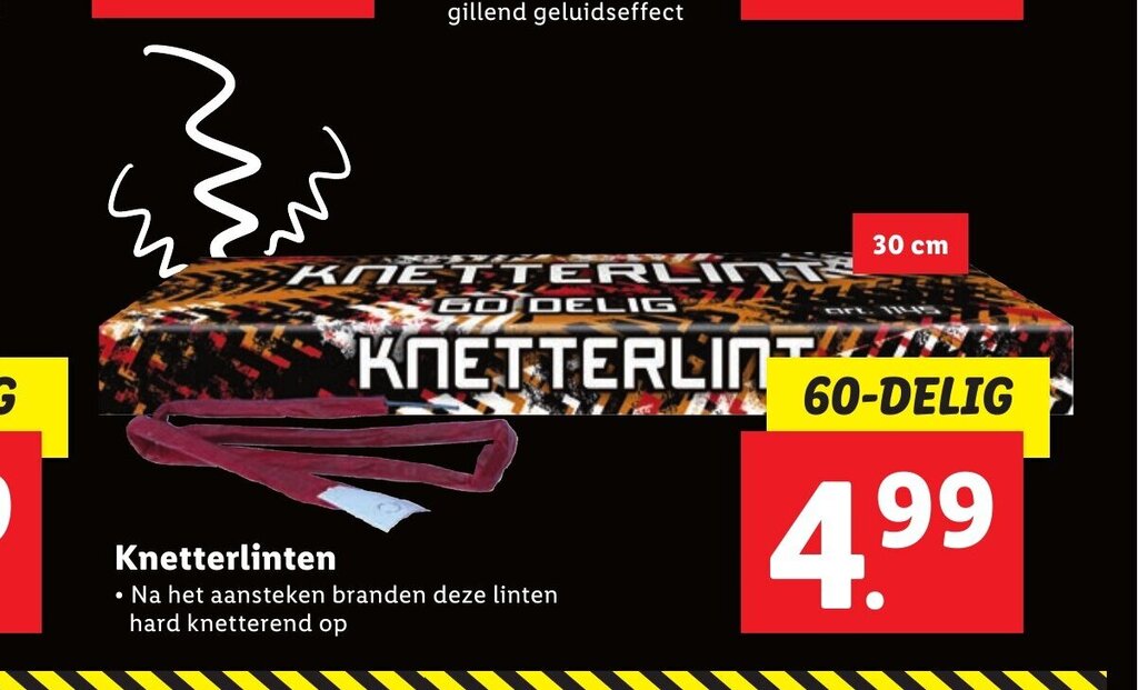 Knetterlinten 60-delig aanbieding bij Lidl